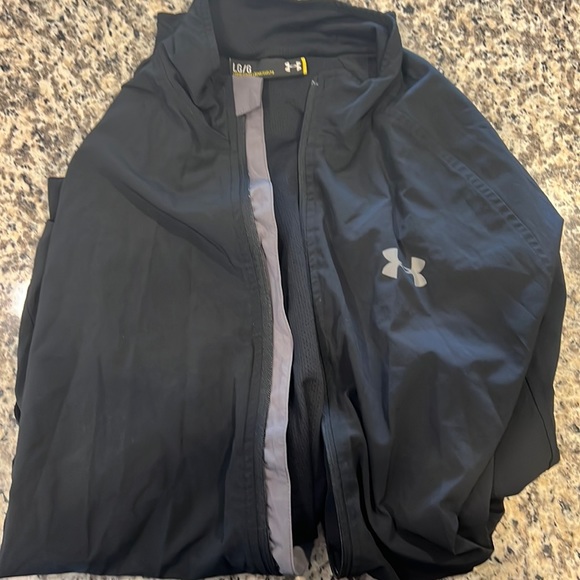 Under Armour | Jackets & Coats | Under Armour Black Light Weight Zip Up ...